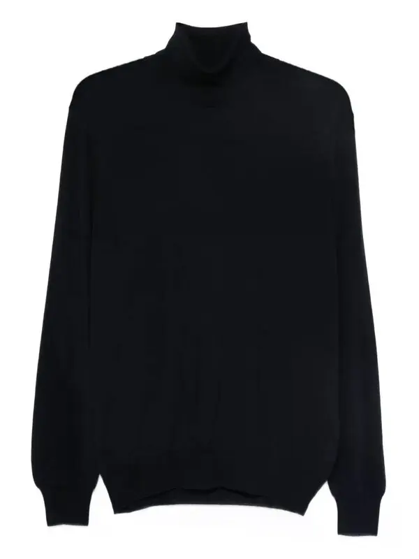 Tagliatore Roll Neck Jumper - Blue