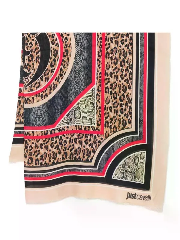 Just Cavalli Animal-print Scarf - Neutrals