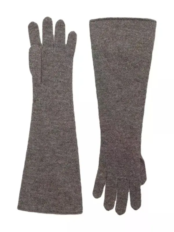 DARKPARK Knitted Full-finger Gloves - Brown