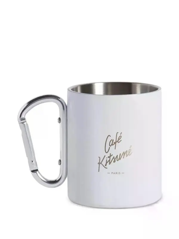 CAFÉ KITSUNÉ Stainless Steel Mug - White