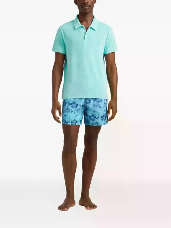 Vilebrequin Turtle-embroidered Polo Shirt - Blue
