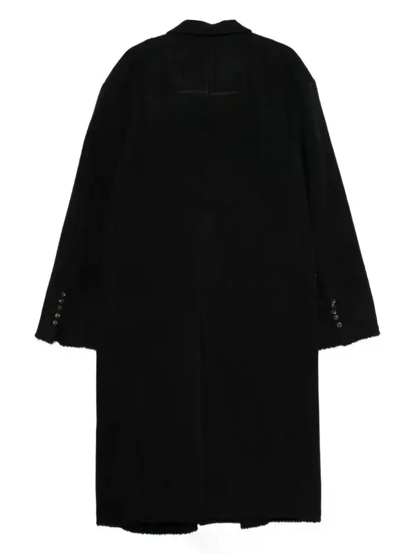ZIGGY CHEN Single-breasted Mid-length Coat - Black