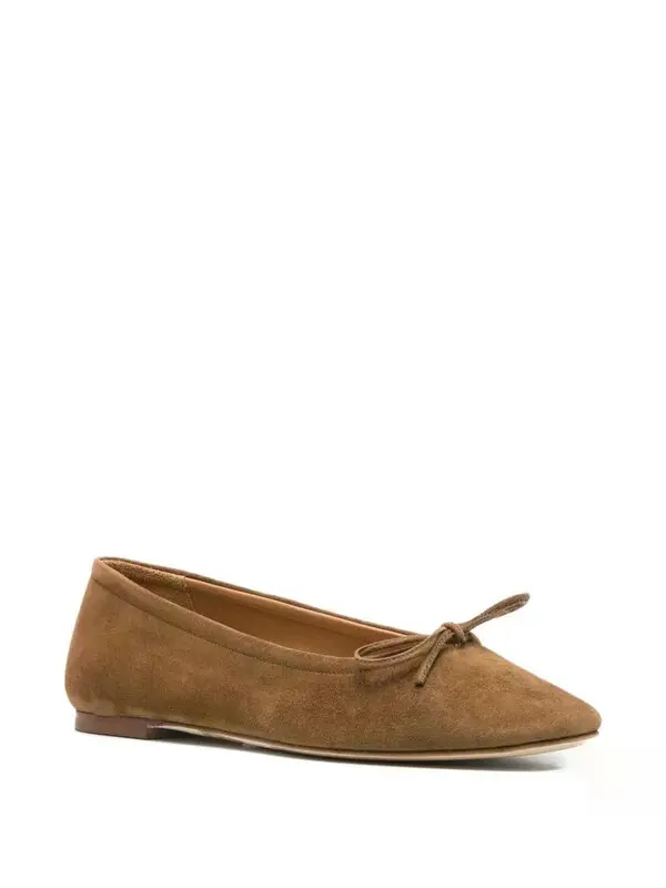 AeydĒ Bow-detailing Ballerina Flats