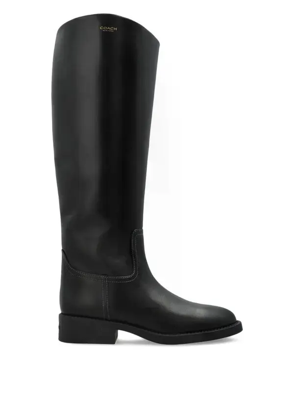 COACH Leather Zip Boots