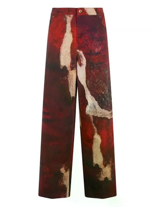 Roberto Cavalli Faded Dye-effect Jeans