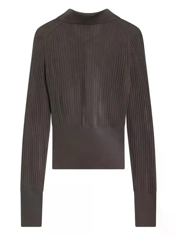 Fendi V-neck Ribbed Polo