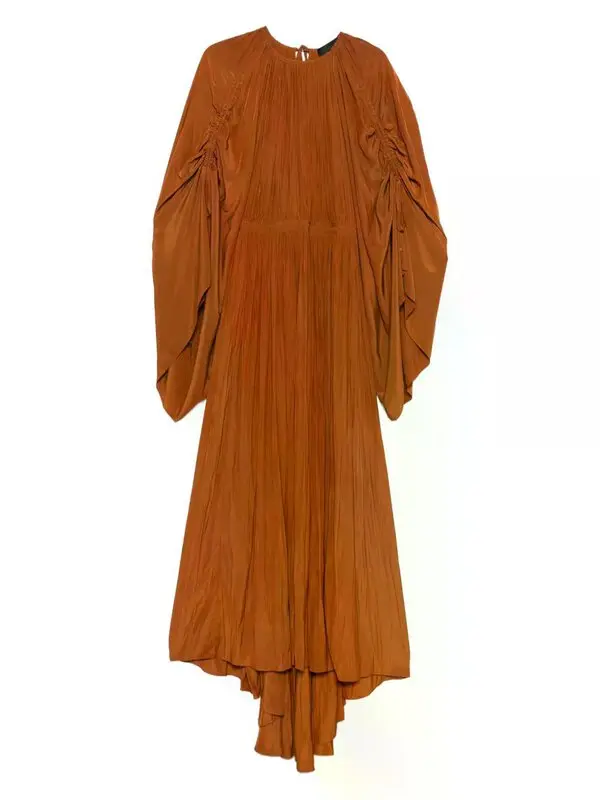 LANVIN Ruched Pleated Dress