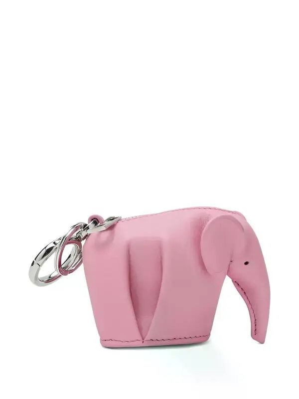 Loewe Elephant-shaped Charm Keyring - Pink