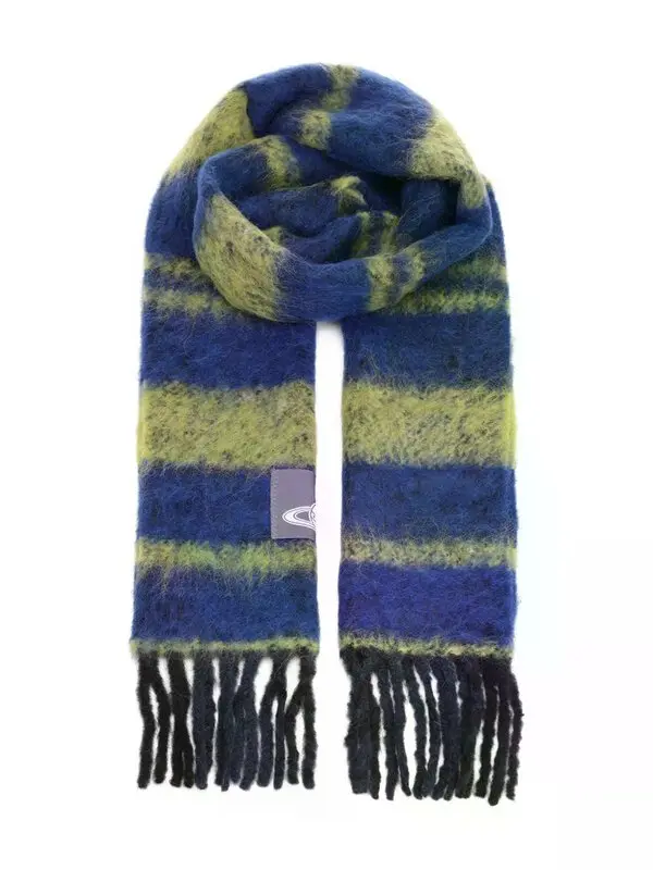 VIVIENNE WESTWOOD Striped Scarf - Blue