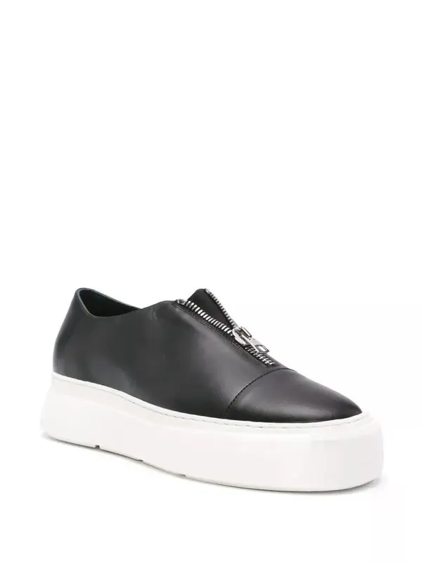 GIUSEPPE ZANOTTI Zipped Platform Sneakers - Black