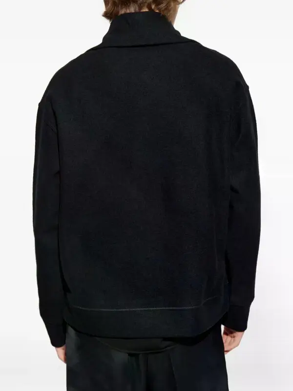 JIL SANDER Felted Zip Sweatshirt