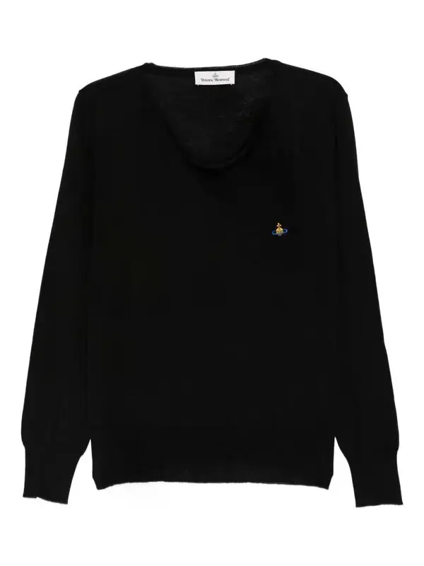 VIVIENNE WESTWOOD Orb-embroidered Wool Top