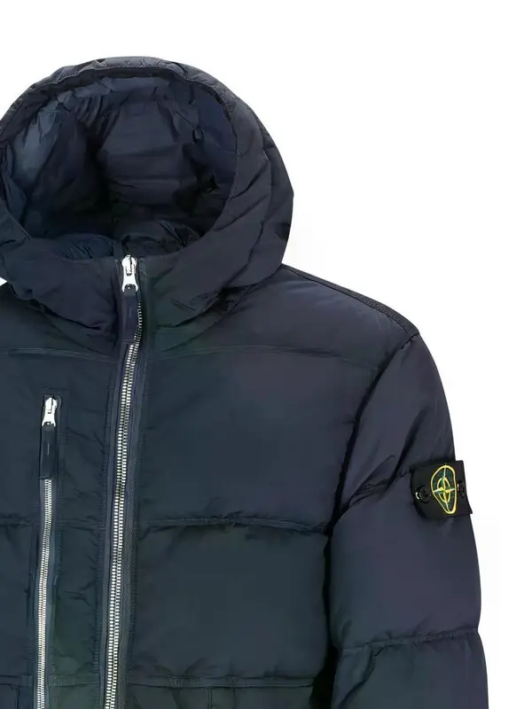 Stone Island Hooded Puffer Jacket - Blue