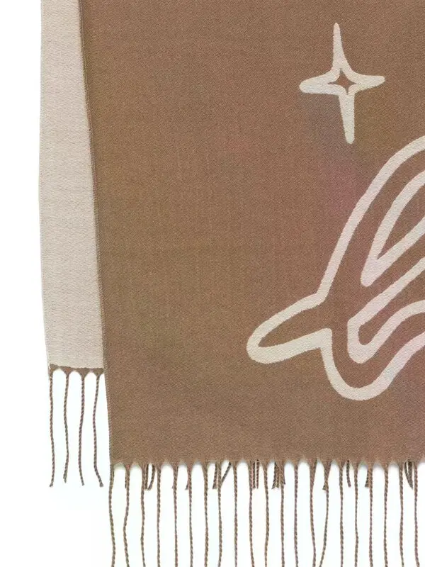 AGNES B. Dino-print Scarf