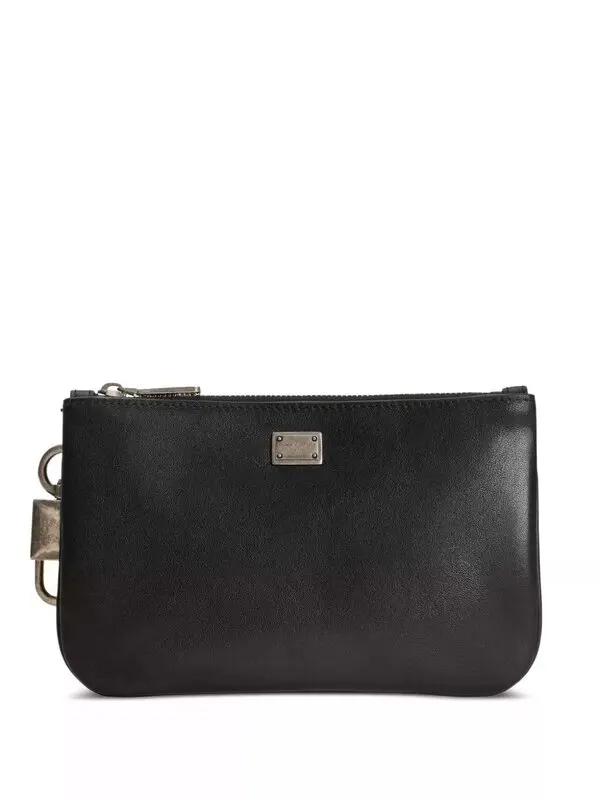 Dolce & Gabbana Padlock-charm Pouch - Black