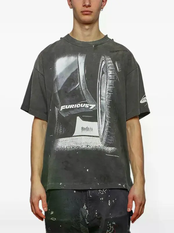 SAINT MXXXXXX X Fast & Furious T-shirt - Grey