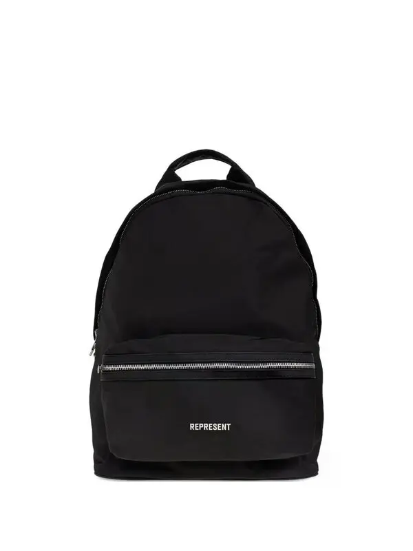 REPRESENT Zip-pocket Backpack - Black