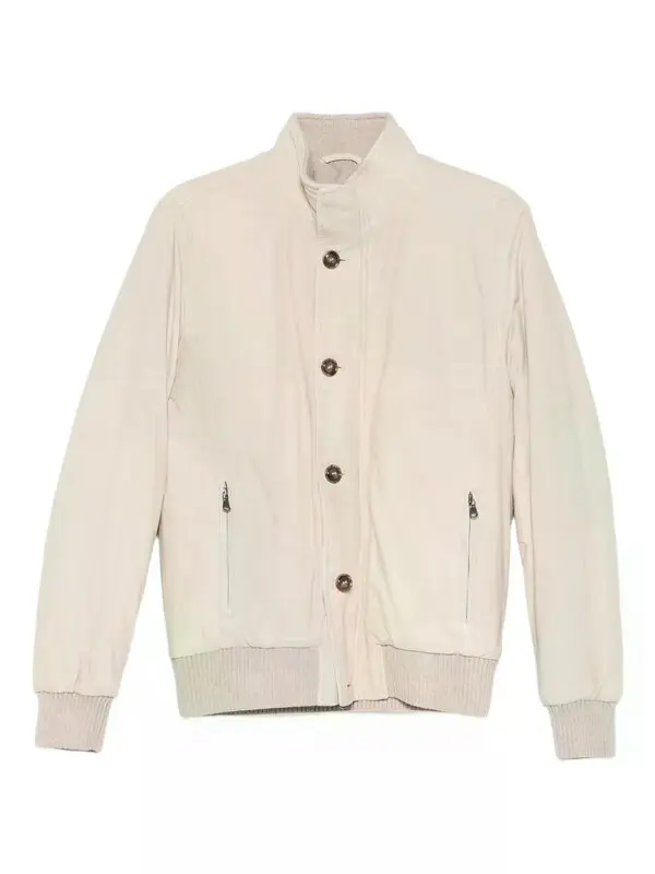 BARBA NAPOLI Buttoned Zip-pocket Jacket