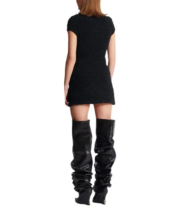 Balmain Tweed Top - Black