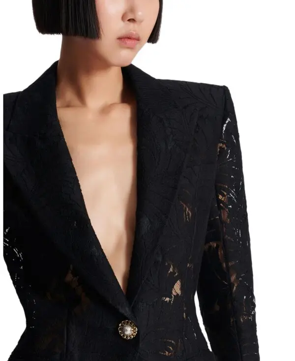 Balmain Fitted Lace Jacket