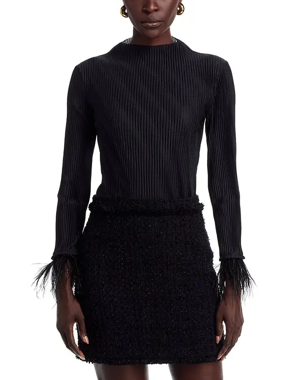 BOSS Efedera Feather Cuff Top