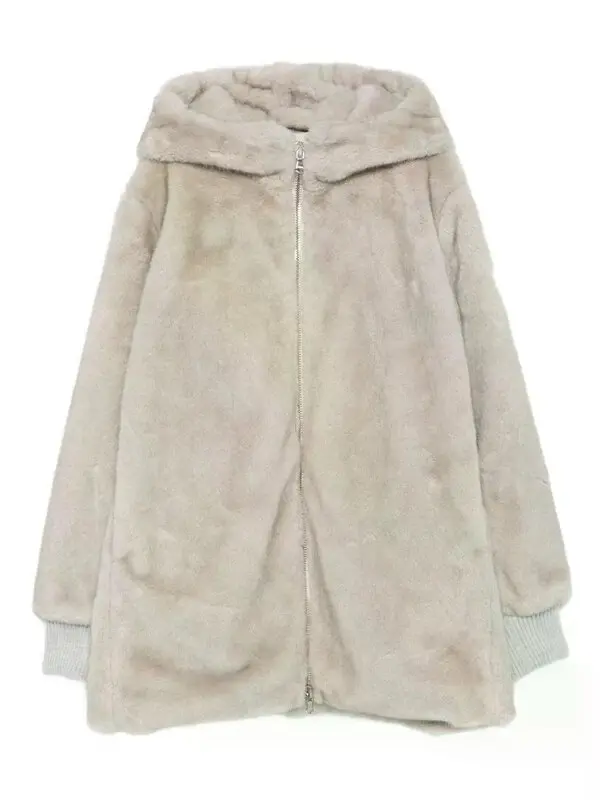 TATRAS Hooded Zip-up Jacket - Neutrals