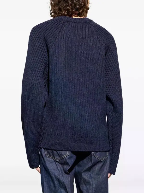 Dsquared2 Ribbed Crewneck Sweater - Blue