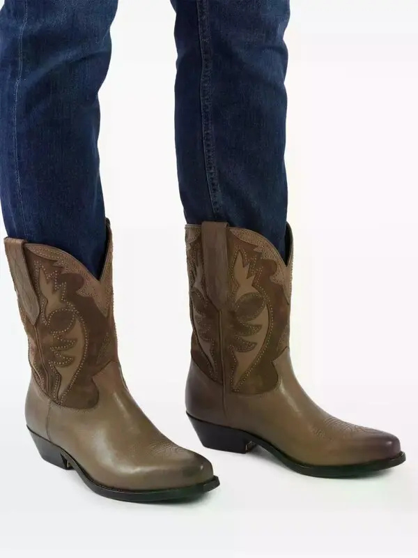 GOLDEN GOOSE Suede-appliqué Boots