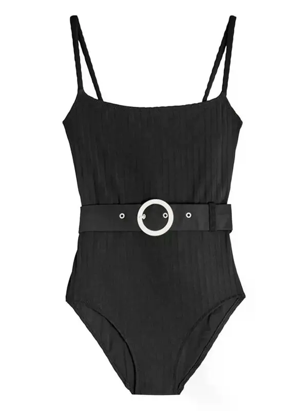 Solid & Striped The Nina Belted One-piece Swimsuit - Black