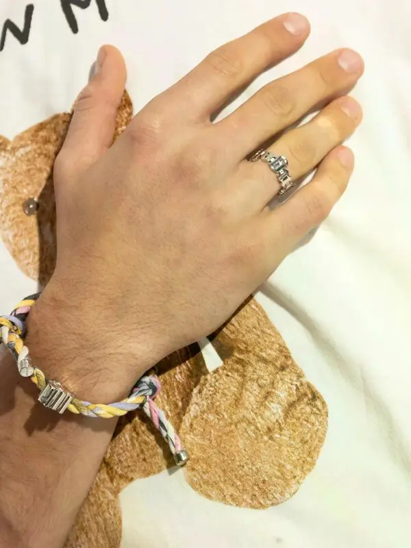 Palm Angels Lettered Band Ring