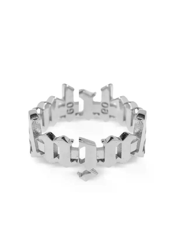 Palm Angels Lettered Band Ring