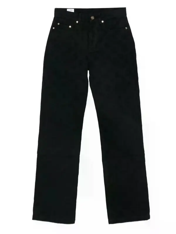 Casablanca Monogram-print Straight Leg Jeans