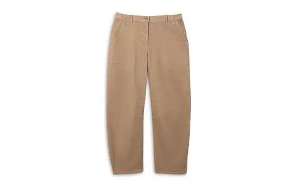 Eileen Fisher Ankle Barrel Pants - Biscuit