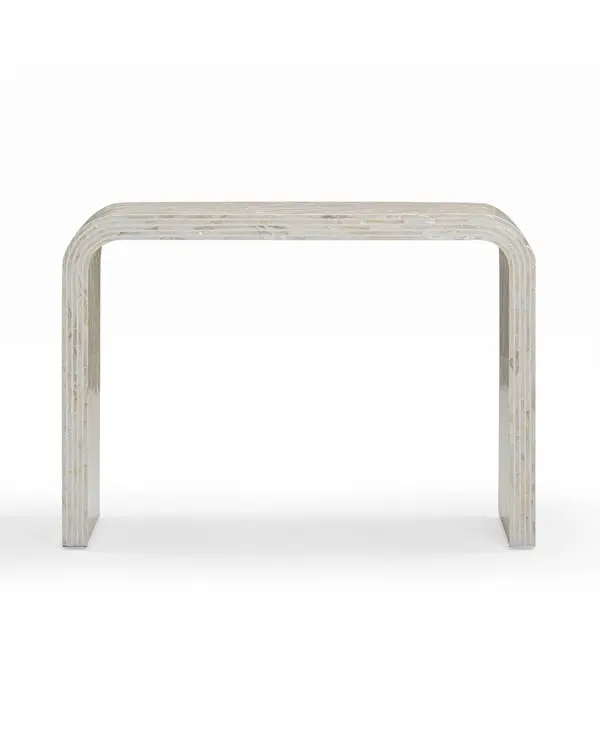 TOV FURNITURE Opus Capiz Shell Console Table