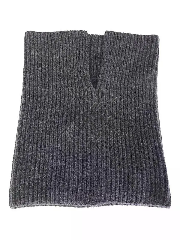 UMA WANG Ribbed-neck Scarf - Grey