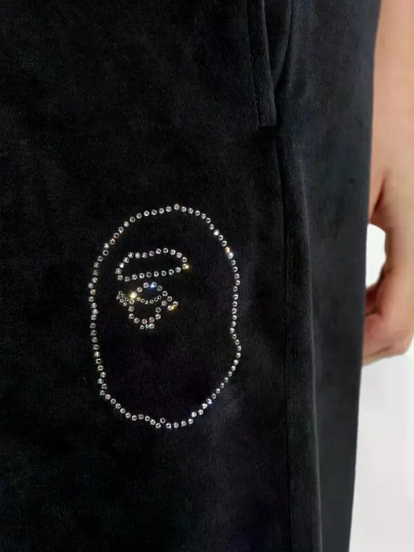 A BATHING APE Rhinestone-embellished Trousers
