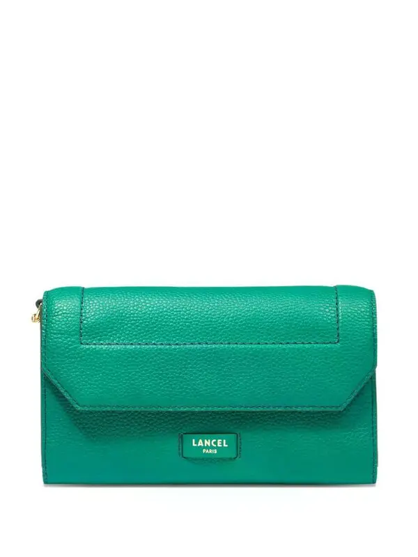 LANCEL Chain-strap Leather Wallet - Green