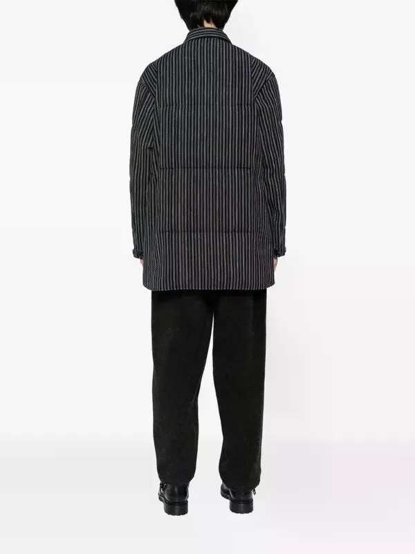 Yohji Yamamoto Stripe-printed Coat