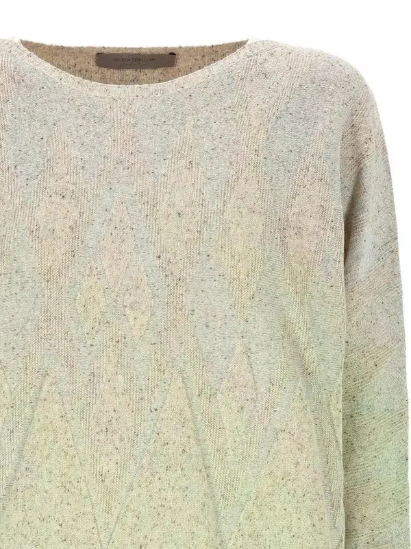 D.exterior Diamond-pattern Sweater