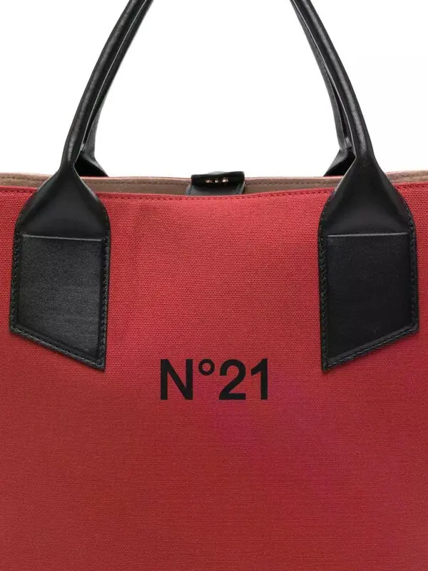 N°21 Logo-print Top-handles Tote Bag - Red