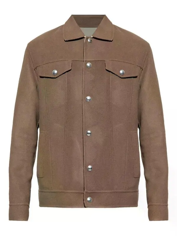 Eleventy Buttoned Wool Jacket