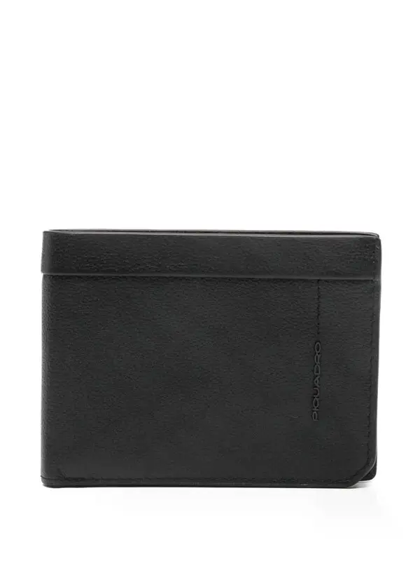 PIQUADRO Logo-plaque Wallet - Black