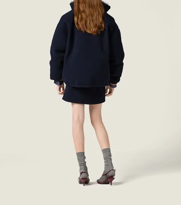 Miu Miu Fleece Mini Skirt