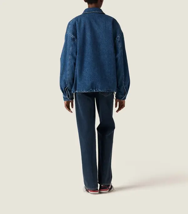 Miu Miu Denim And Cashmere Jacket
