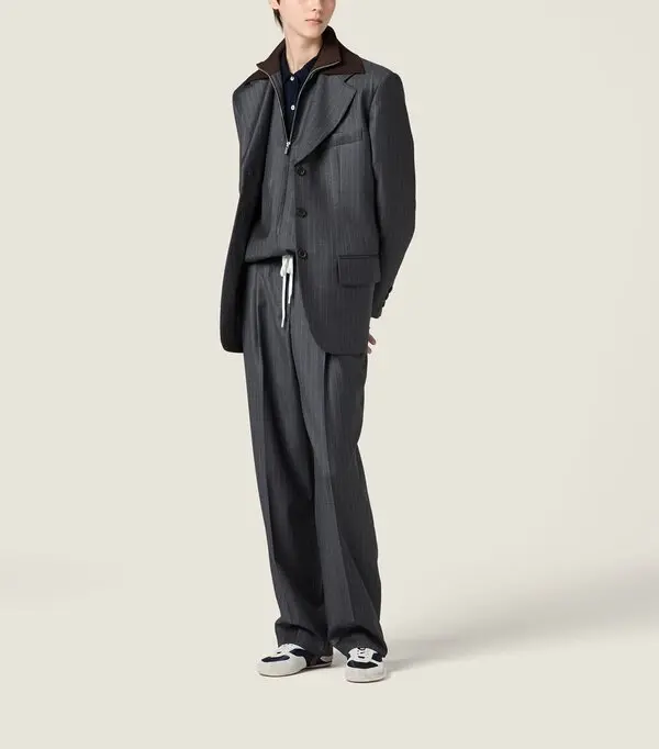Miu Miu Wool Pinstripe Blazer