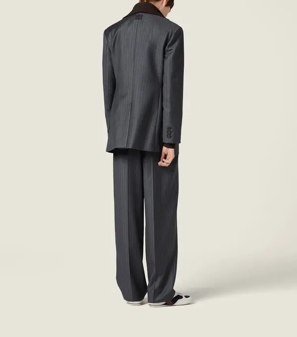 Miu Miu Wool Pinstripe Blazer