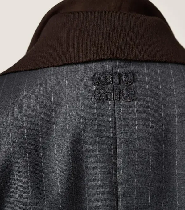 Miu Miu Wool Pinstripe Blazer