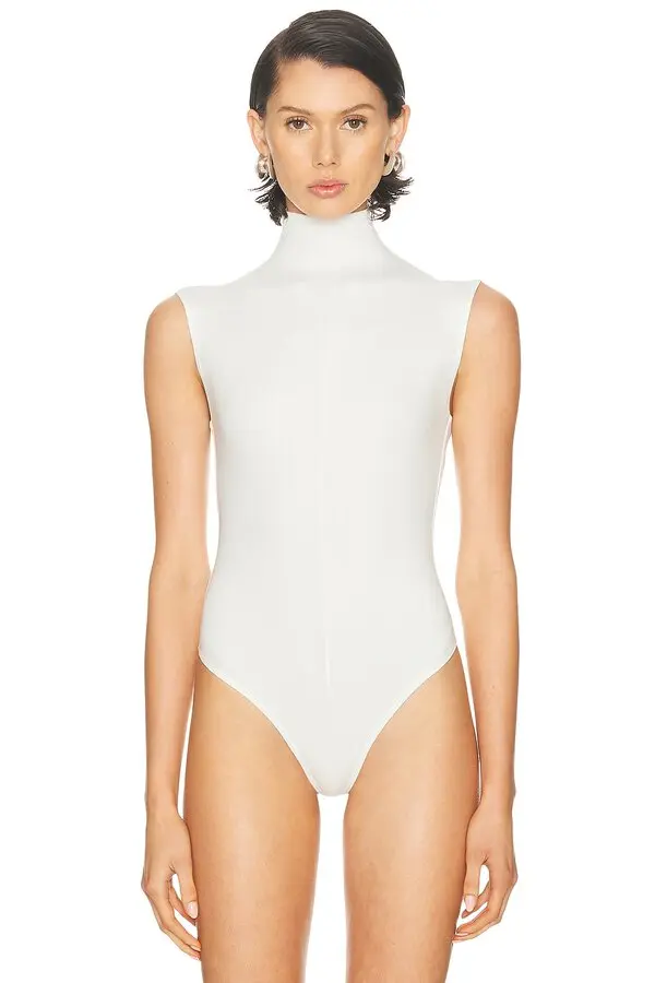 Wardrobe.NYC X Rosie Huntington-whiteley Sleeveless Bodysuit - Ivory