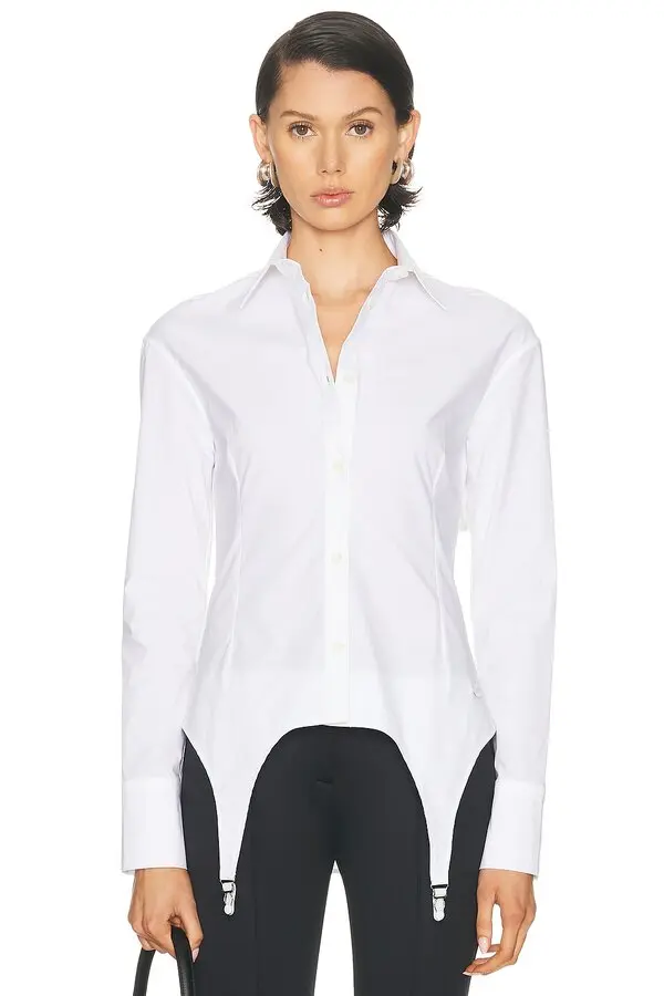 JEAN PAUL GAULTIER Porte Jarretelles Shirt - White