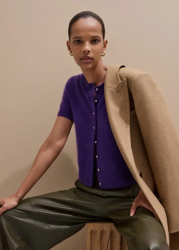 ME+EM Brushed Cashmere Knit Tee